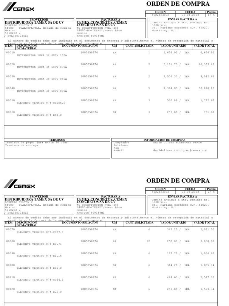 TAMEX | PDF | Pagos | Daños y perjuicios