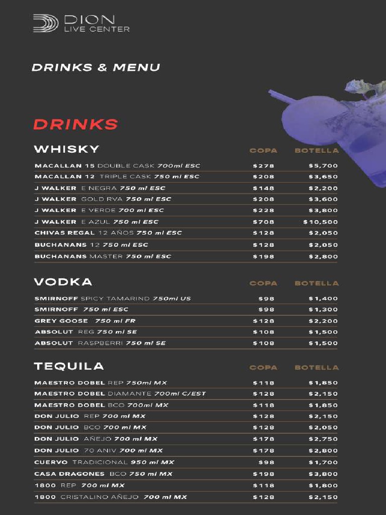 Dion Menu-Digital | PDF