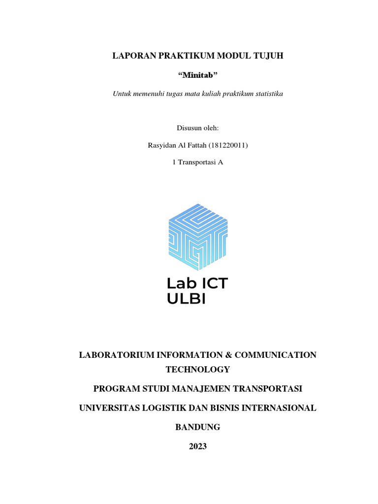 LAPRAK - Minitab - Uji 1 Sample T Dan 2 Sample T - Rasyidan Al Fattah ...