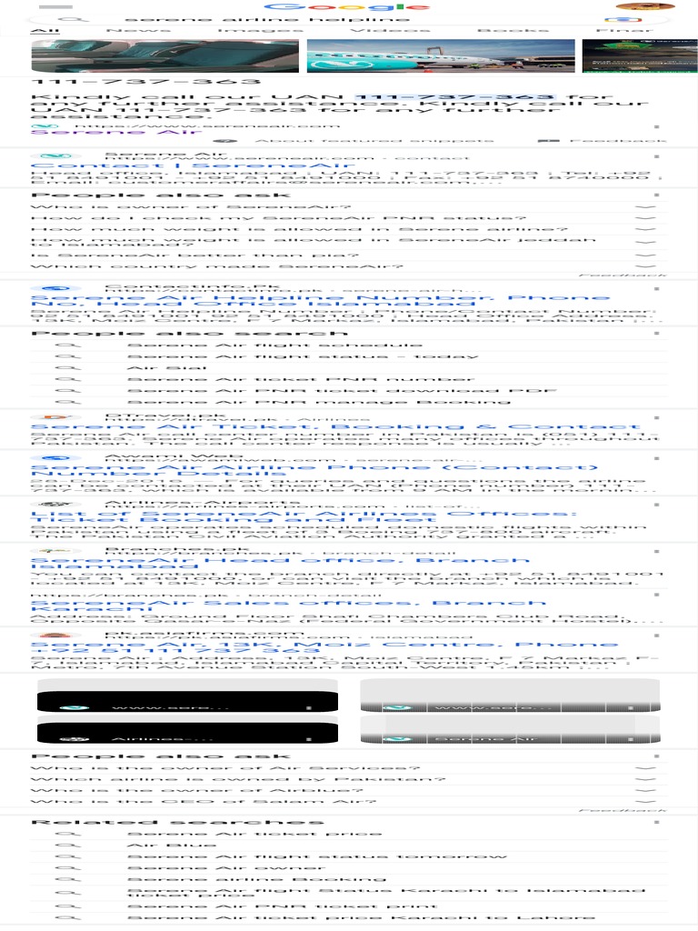 Serene Airline Helpline Google Search PDF PDF