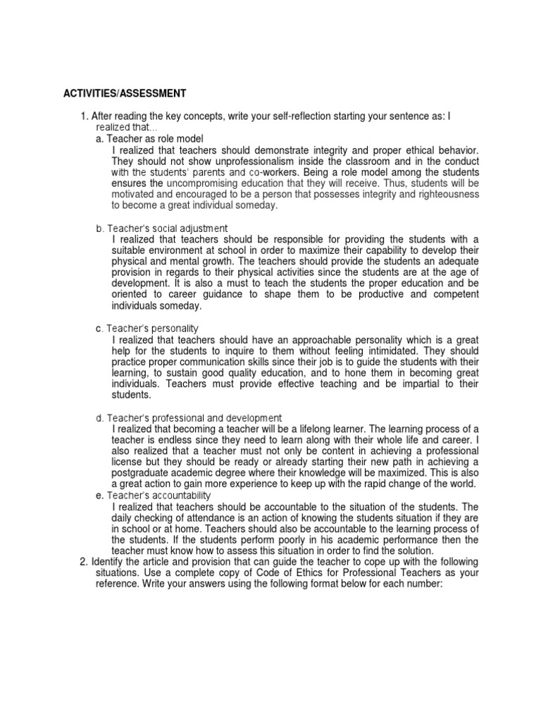 Activities - UNIT - 4 Lesson 11 | PDF | Teachers | Learning