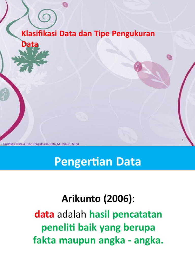 KLASIFIKASI DATA | PDF