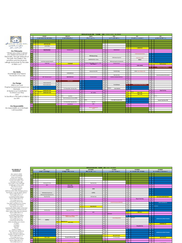 Main Taqwim 2020 | PDF