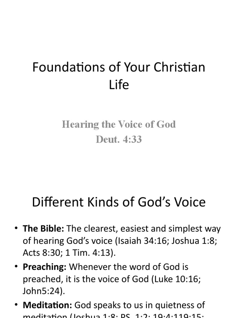 The Voice of God | PDF | Self-Improvement