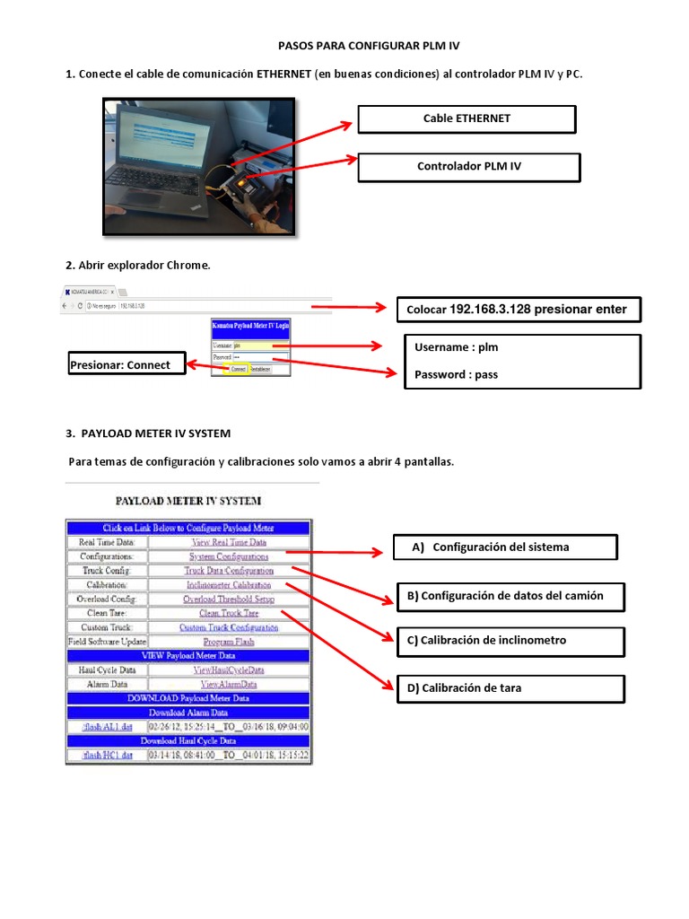 Pasos para Configurar PLM Iv | PDF