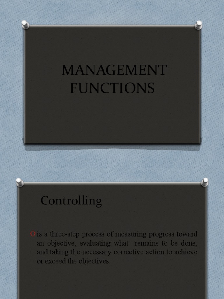 Chapter 5 Management Functions | PDF