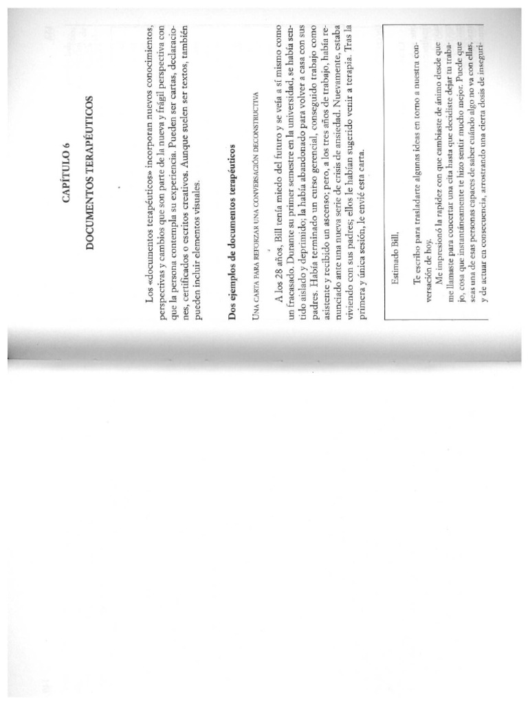 Terapia Narrativa (Cap6) | PDF