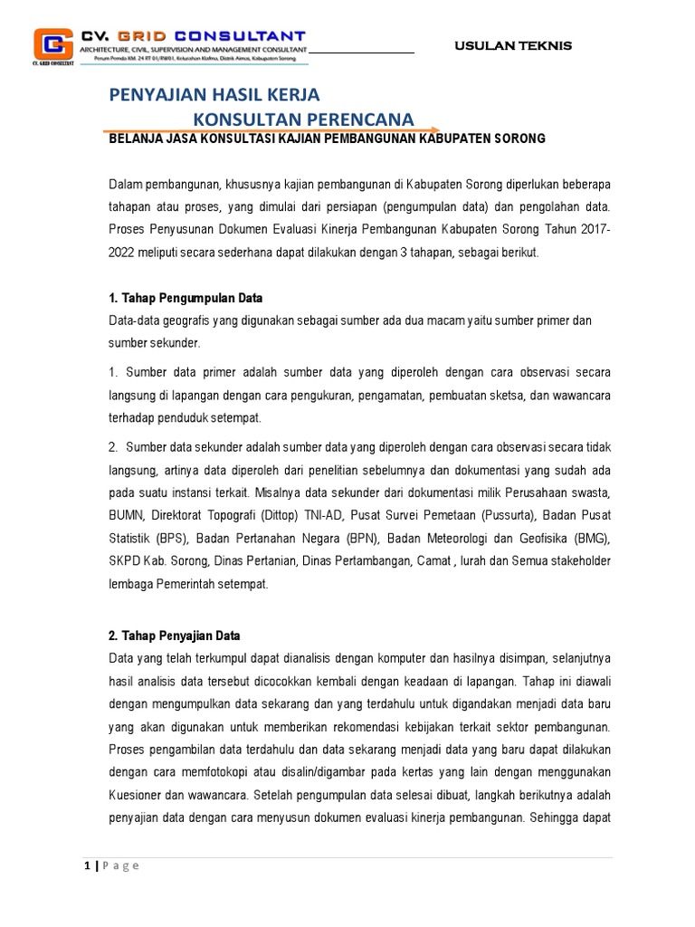 C. Penyajian Hasil Kerja | PDF