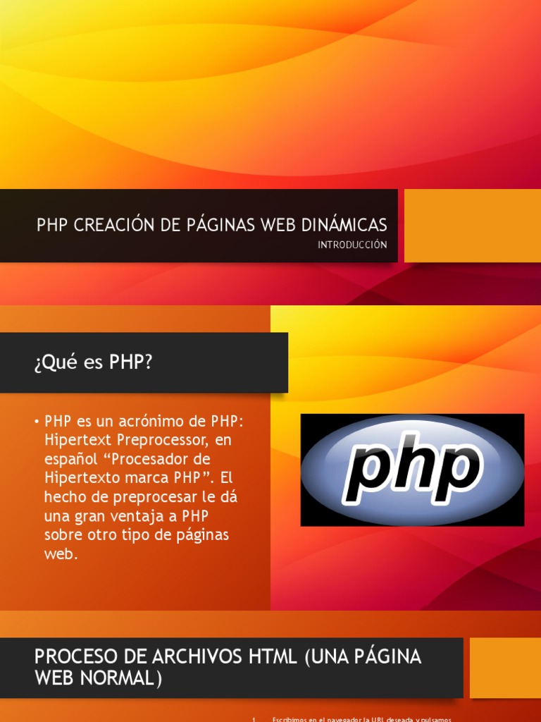 PHP Creacion de Paginas Web Dinamicas | PDF | Servidor web | Internet y web