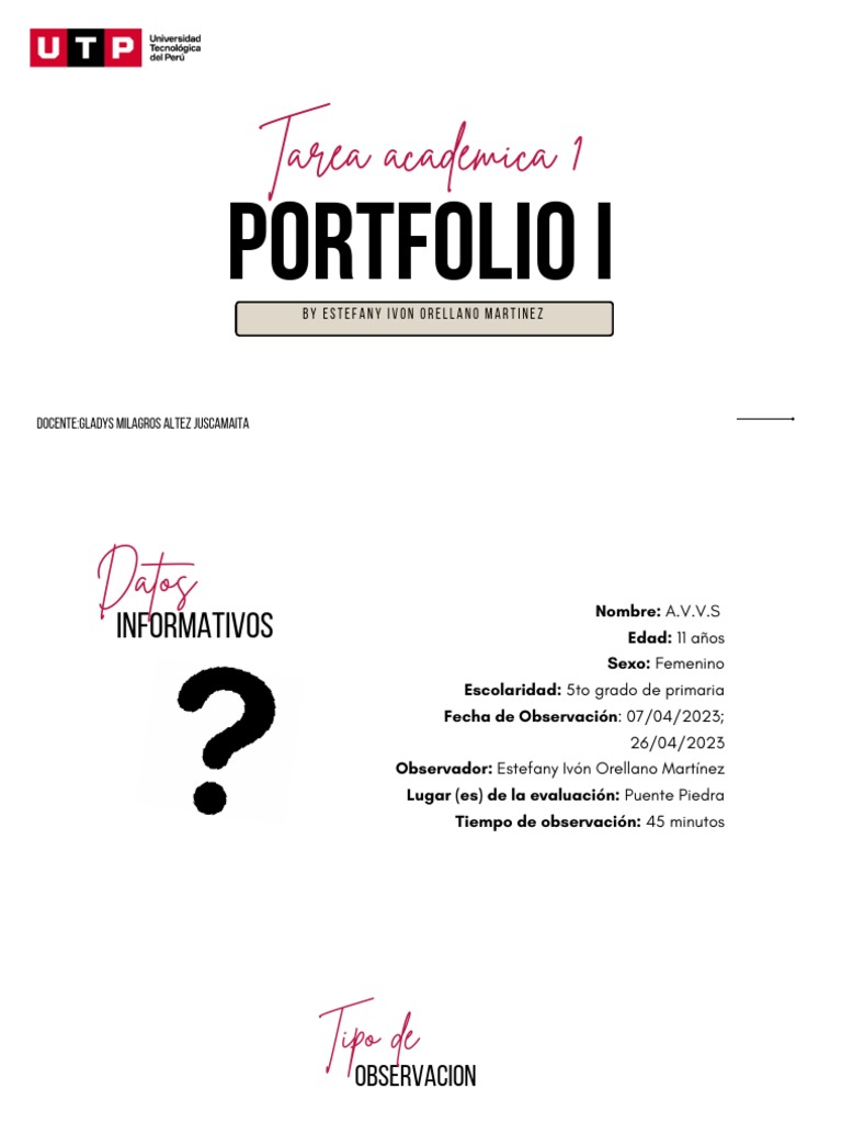 Portafolio I Ta 1 | PDF