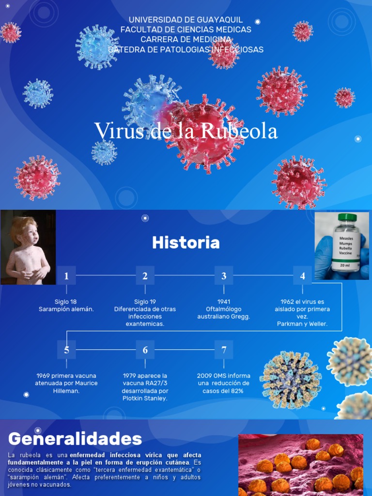 Virus de La Rubeola | PDF | Sarampión | Especialidades Medicas
