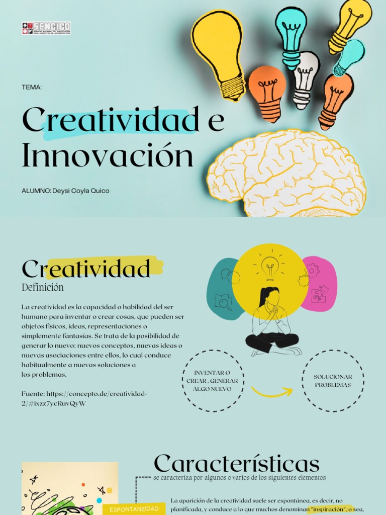 Definición de Creatividad e Innovación | PDF | Creatividad | Innovación
