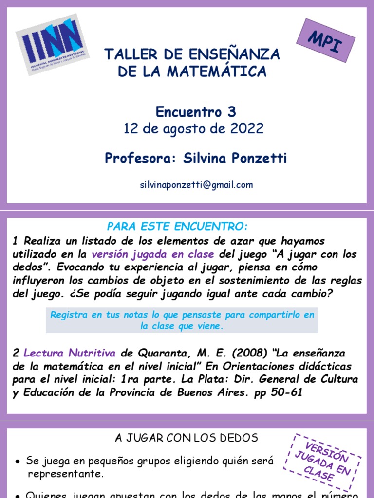 Materiales IINN Encuentro 3 Didactica 4to I 2022 | PDF