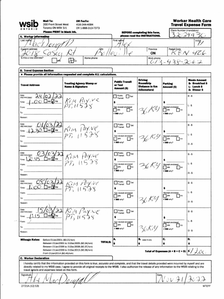 Physio Appts PDF | PDF