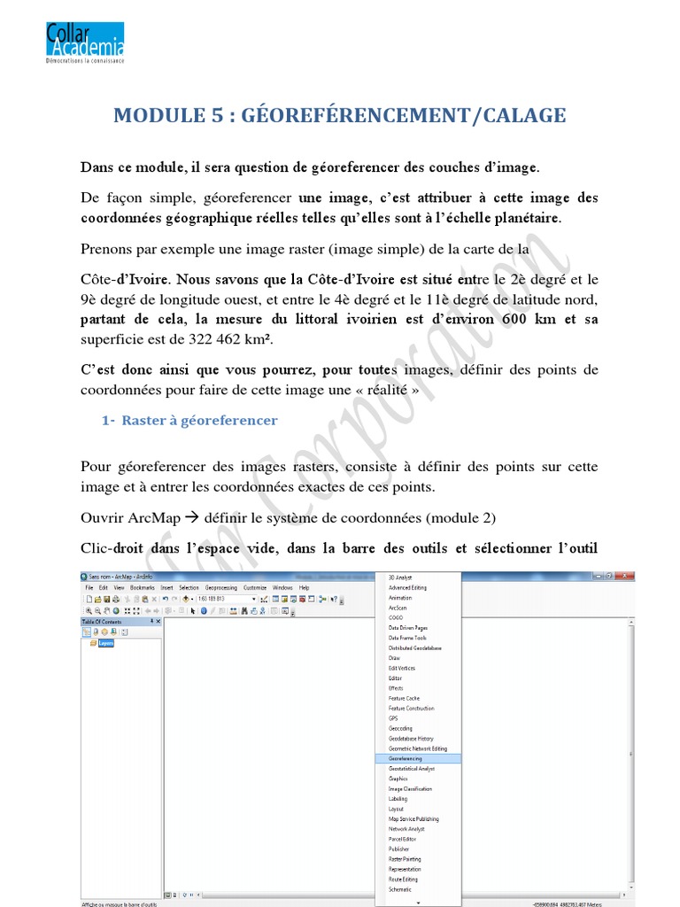 Module - 5 - Géoréferencement Et Calage PDF | PDF | Méthodes et références pédagogiques