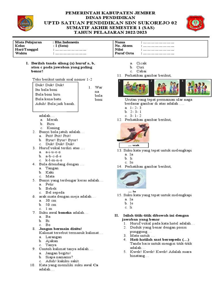 Sas BHS - Indo KLS 1 | PDF
