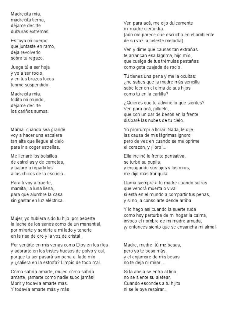 Madrecita Mía | PDF | Amor