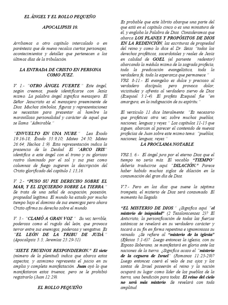 Apocalipsis 10 | PDF | Religión y espiritualidad