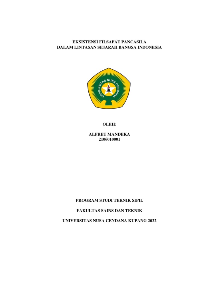 Eksistensi Filsafat Pancasila Dalam Lintasan Sejarah Indonesia | PDF Eksistensi Filsafat Pancasila Dalam Lintasan Sejarah Indonesia | PDF