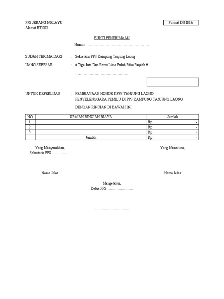 Contoh SPJ PPK Dan PPS 2023 | PDF