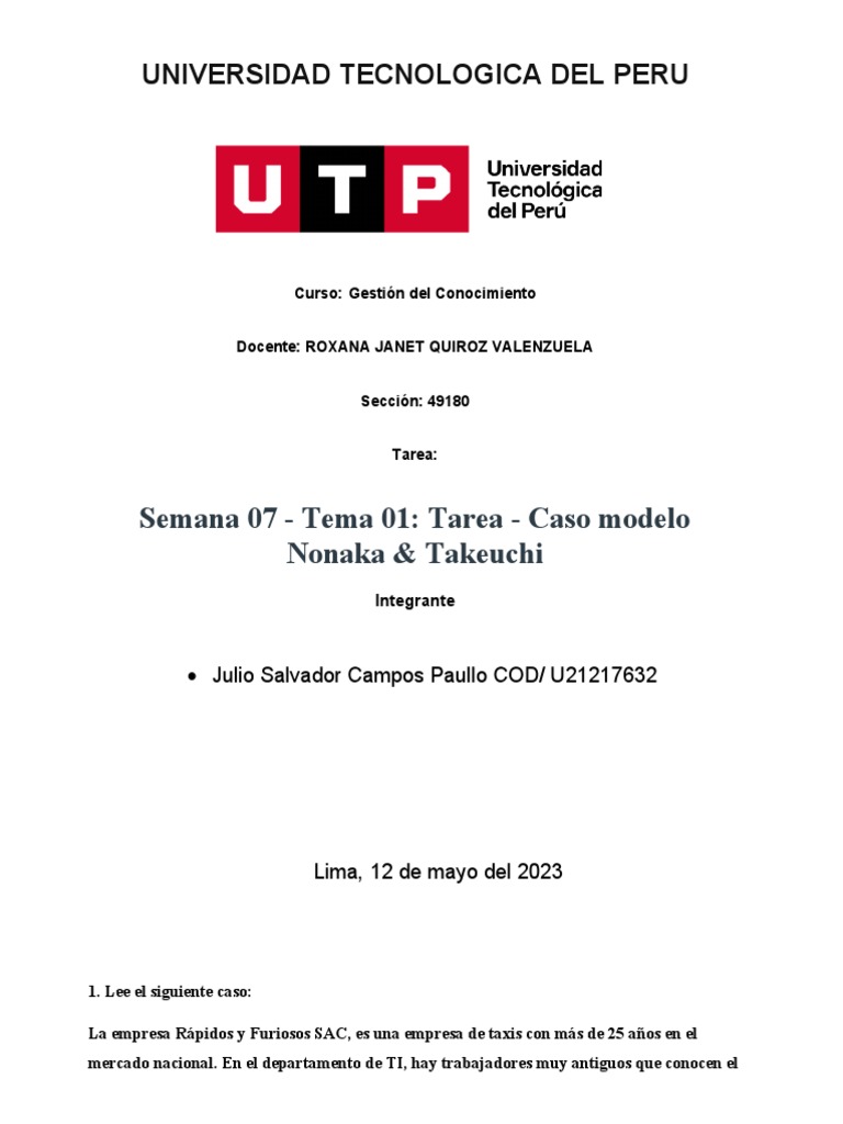 Semana7 - Tema 01 | PDF | Conocimiento administrativo | Cognición