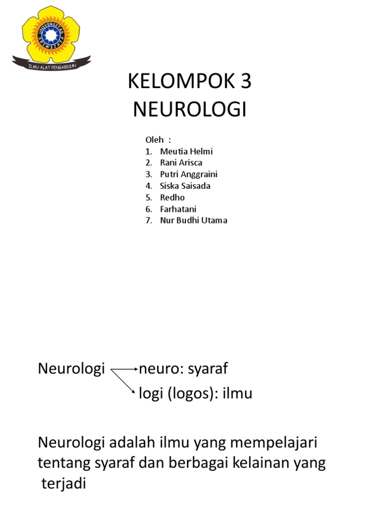 Neurologi Kelompok3 | PDF
