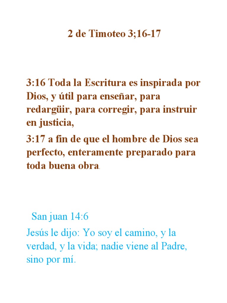 2 de Timoteo 3 | PDF