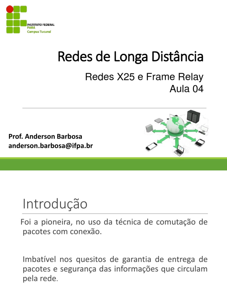 Aula 04 - Redes x25 e Frame Relay - 10 - 05 | PDF | Rede de ...