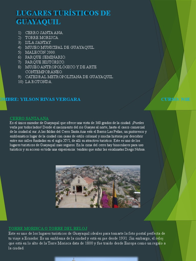Lugares Turisticos de Guayaquil | PDF