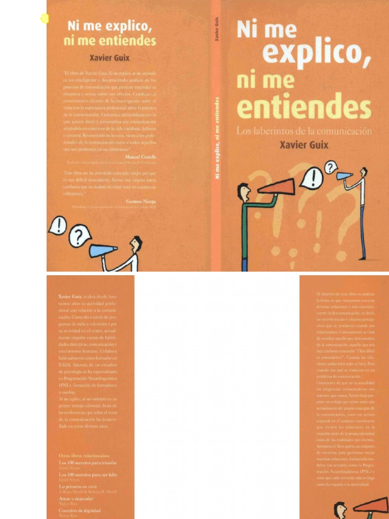 Xavier Guix Ni Me Explico Ni Me Entiende PDF | PDF