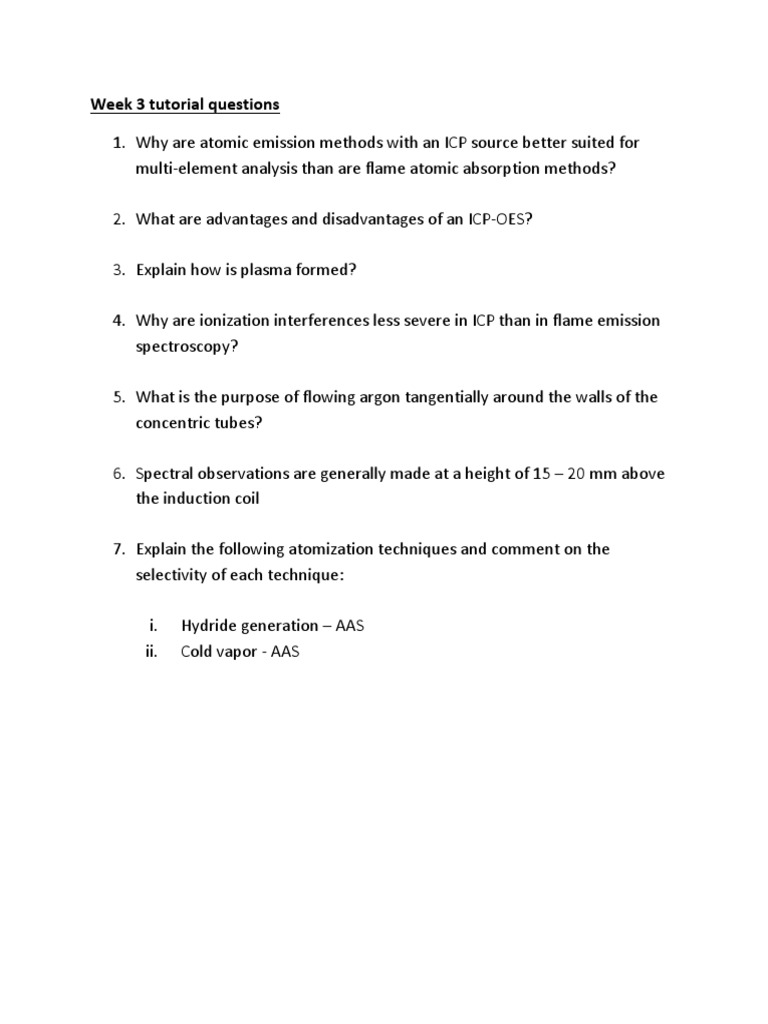 Tutorial Questions On ICP PDF | PDF