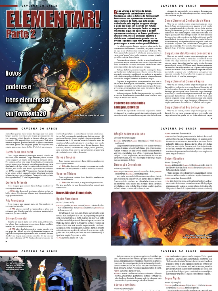Novos poderes elementais para magos em Tormenta20 | PDF | Relâmpago ...