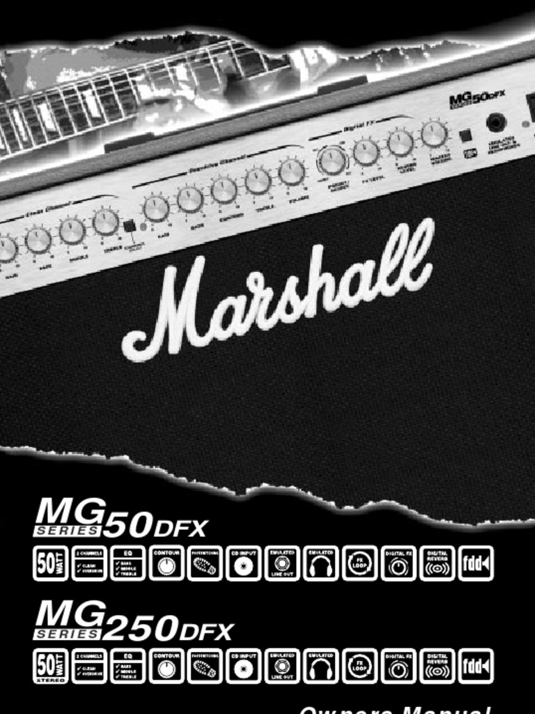 Manual de Usuario Marshall MG250DFX PDF | PDF | Altoparlante | Amplificador