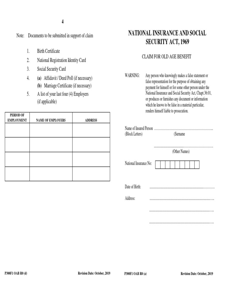 Old Age Benefit Claim Requirements | PDF | Government | Justice