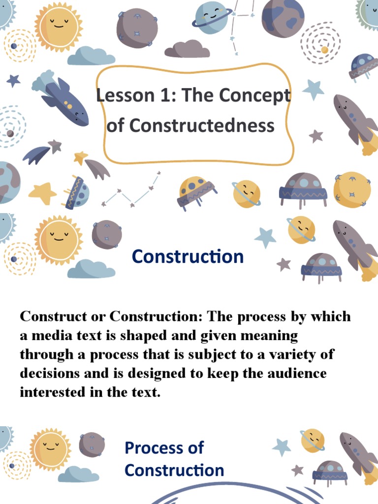 Understanding Media Construction Concepts | PDF | Reality | Communication