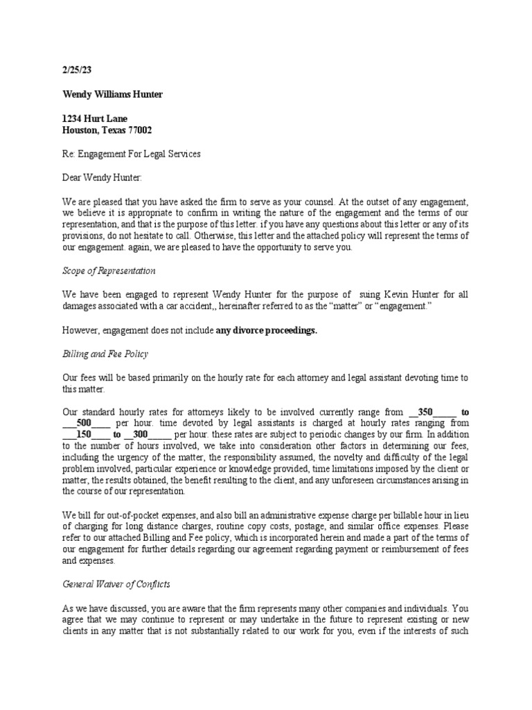 Engagement Agreement | PDF