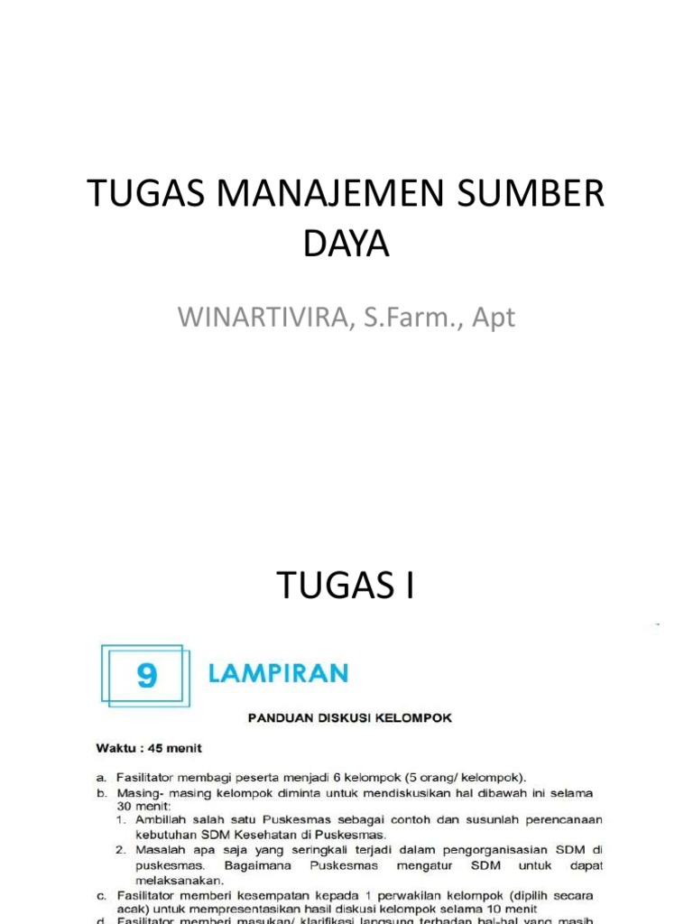 Winartivira - Tugas Manajemen Sumber Daya PDF | PDF