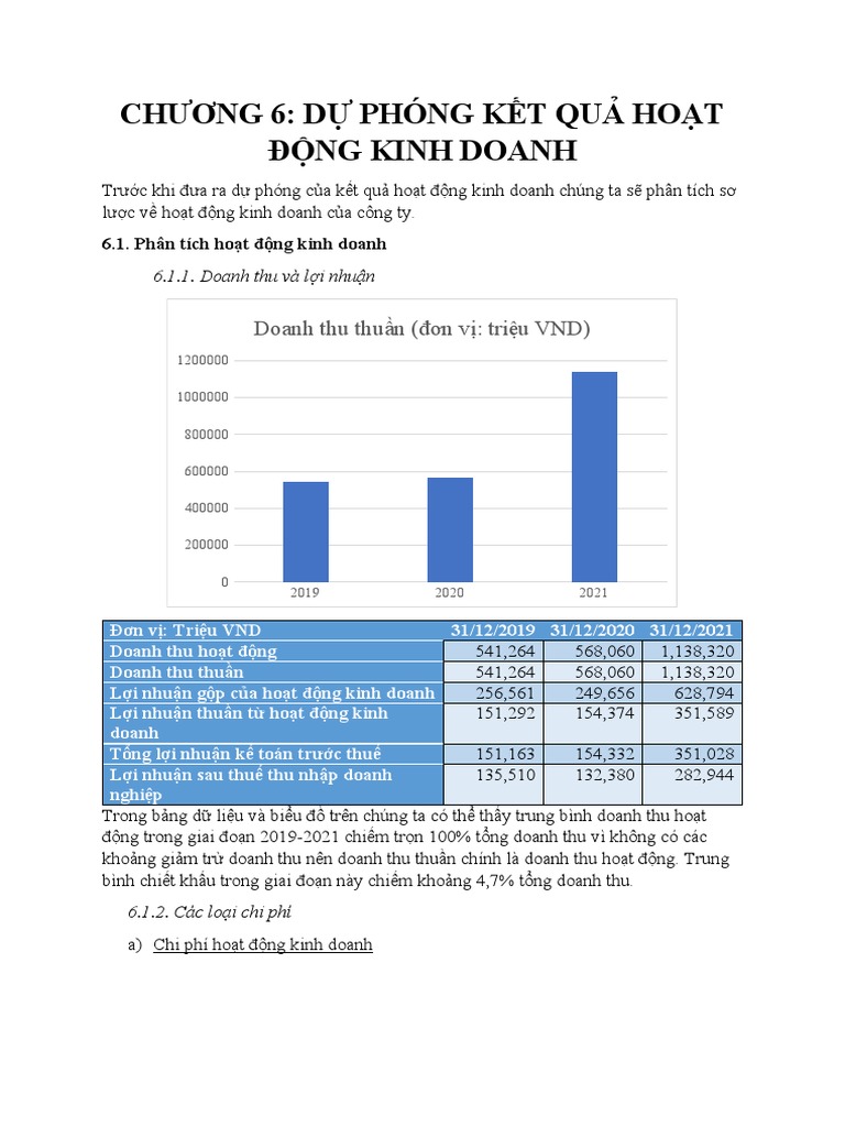 Phân Tích Ho T Đ NG Kinh Doanh | PDF