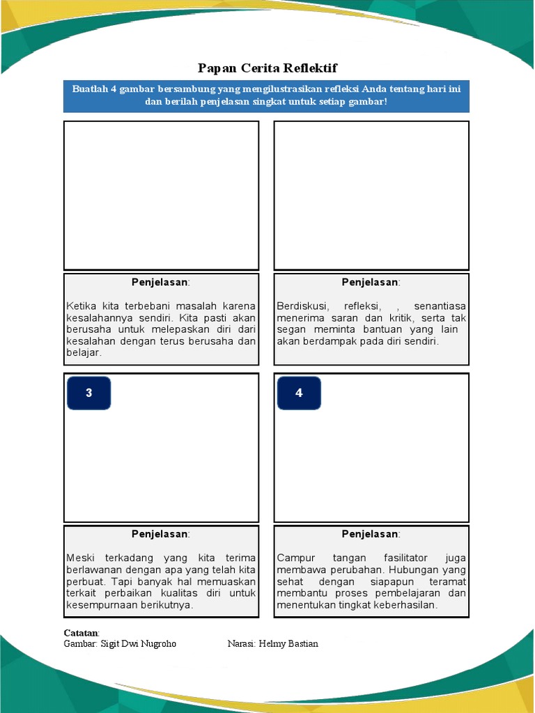 Refleksi Model Papan Cerita Reflektif Pdf
