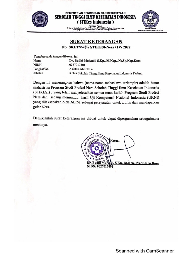 Surat Pak Arwin | PDF