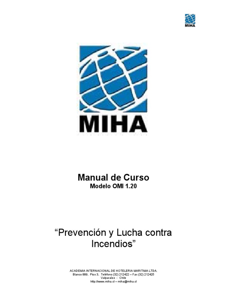 Manual Curso OMI 1.20 - Prevención y Lucha Contra Incendios PDF | PDF