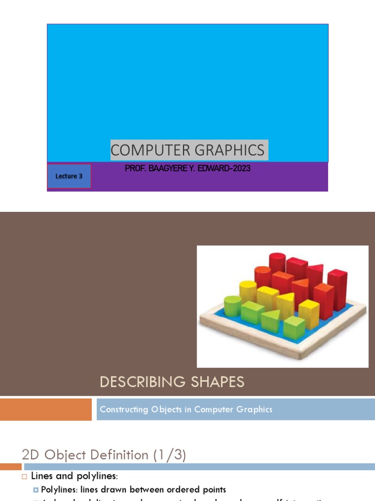 Computer Graphics Lecture 3 2023 Pdf Spline Mathematics 0952