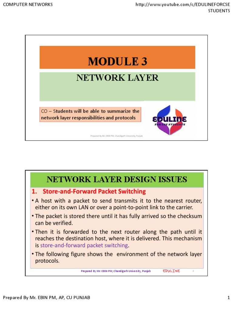 CN Module 3 PDF | PDF | Routing | Computer Network