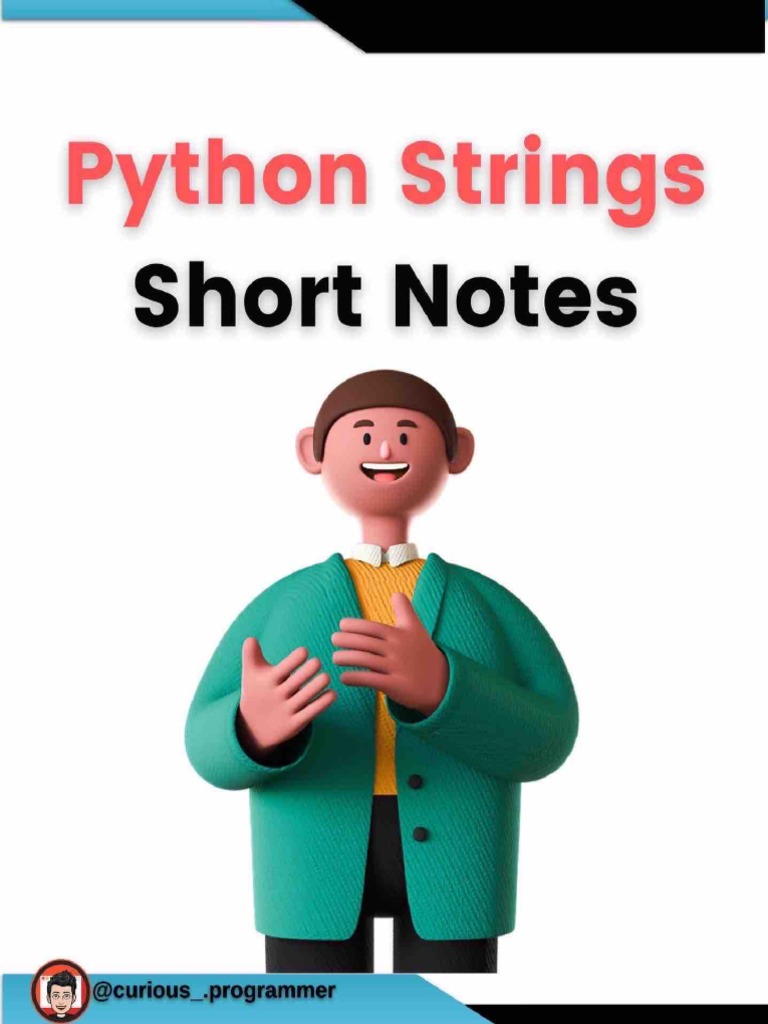 Python String Short Notes | PDF Python String Short Notes | PDF