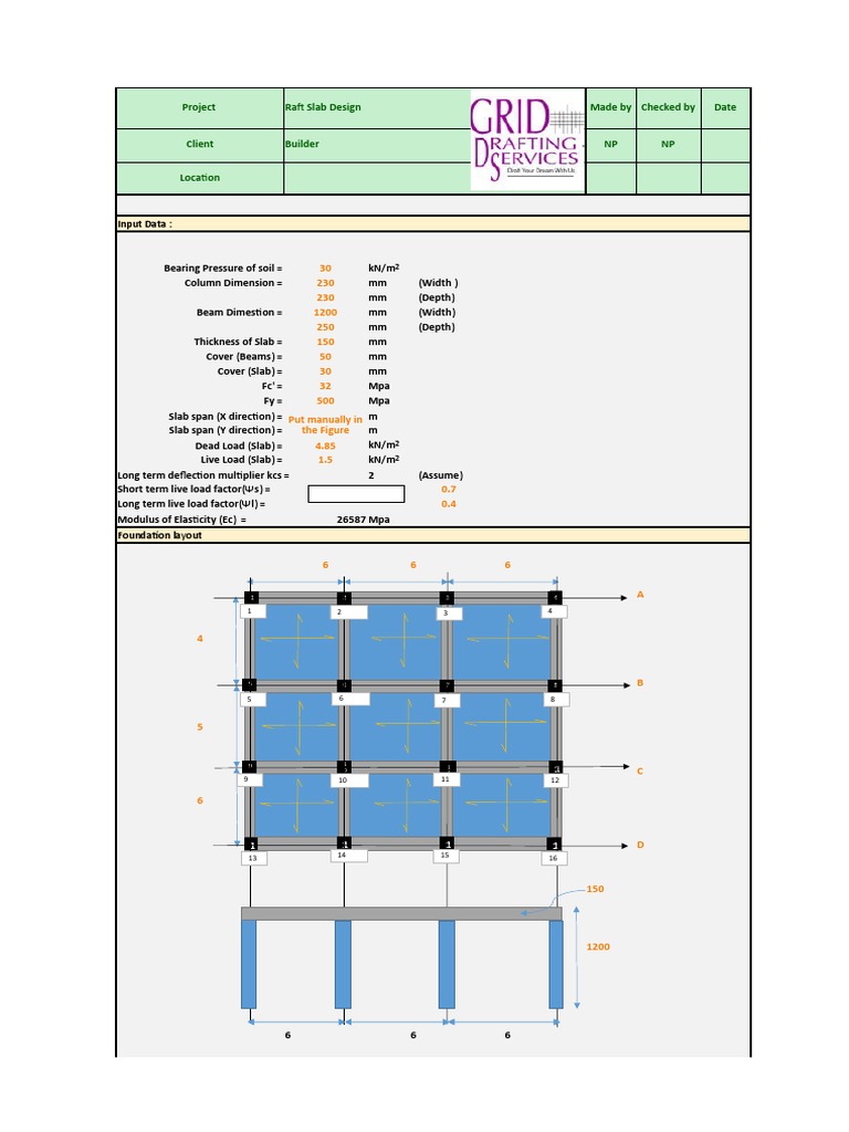 Raft Foundation Design | PDF | Structural Analysis | Physical Quantities