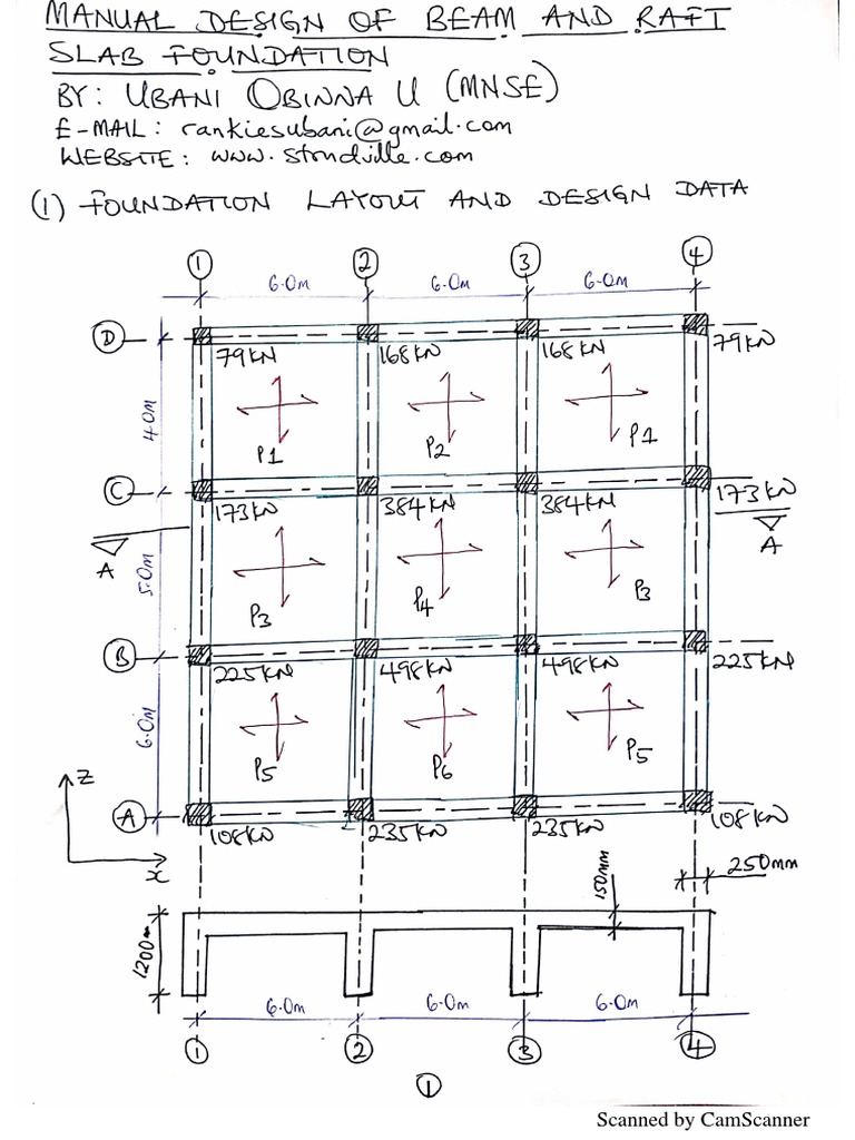 Manual Design of Beam and Raft Foundation According To Eurocode PDF | PDF