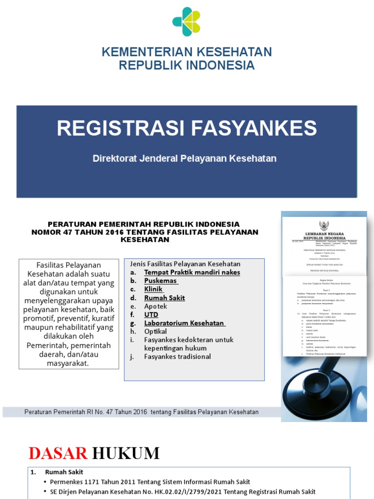 Registrasi Fasyankes | PDF
