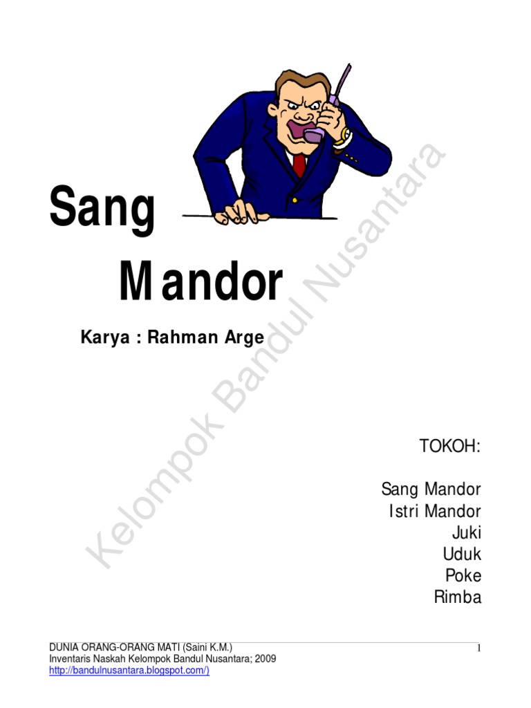 Naskah Sang Mandor | PDF