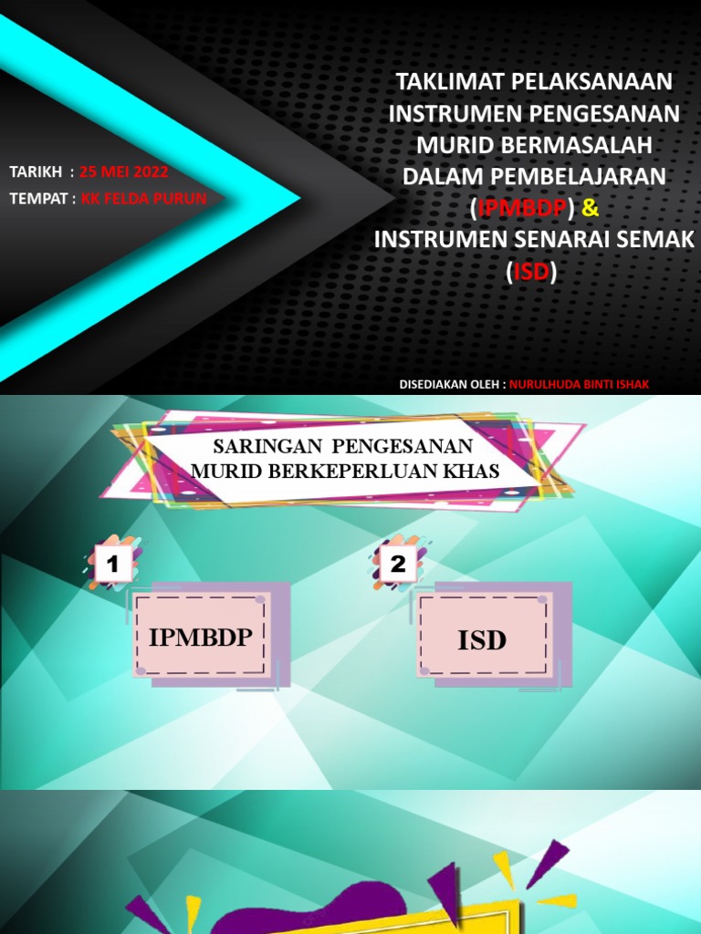 Taklimat Ipmbdp Dan Isd | PDF