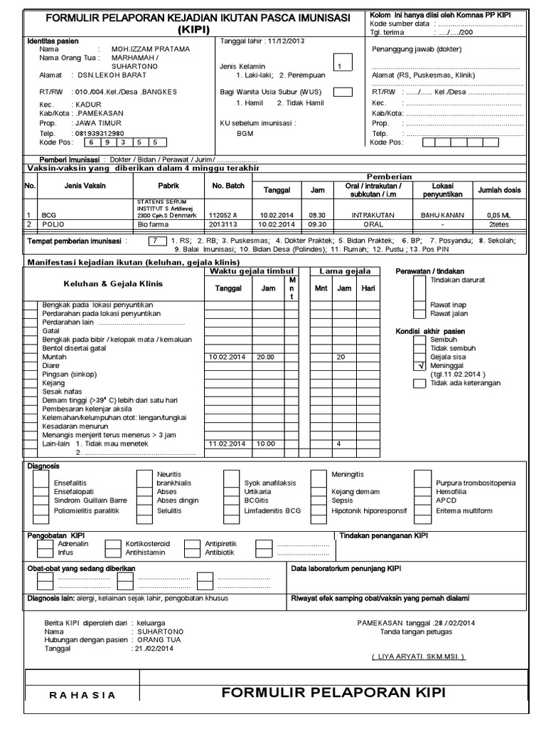 Form KIPI Serius Larangan | PDF